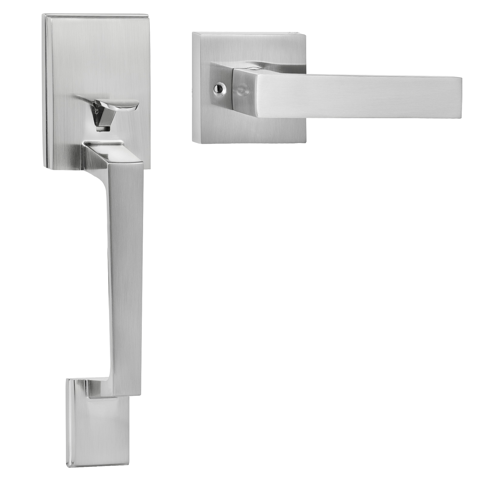 VEVOR Double/Entry/Front Door Handle Matte Black Square/Arched Door ...