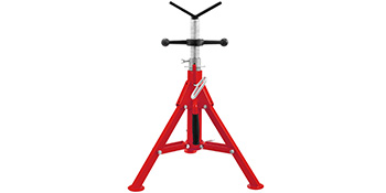 Pipe Jack Stand With V-Head and Folding Legs 2500LB Max. Height 37 ...