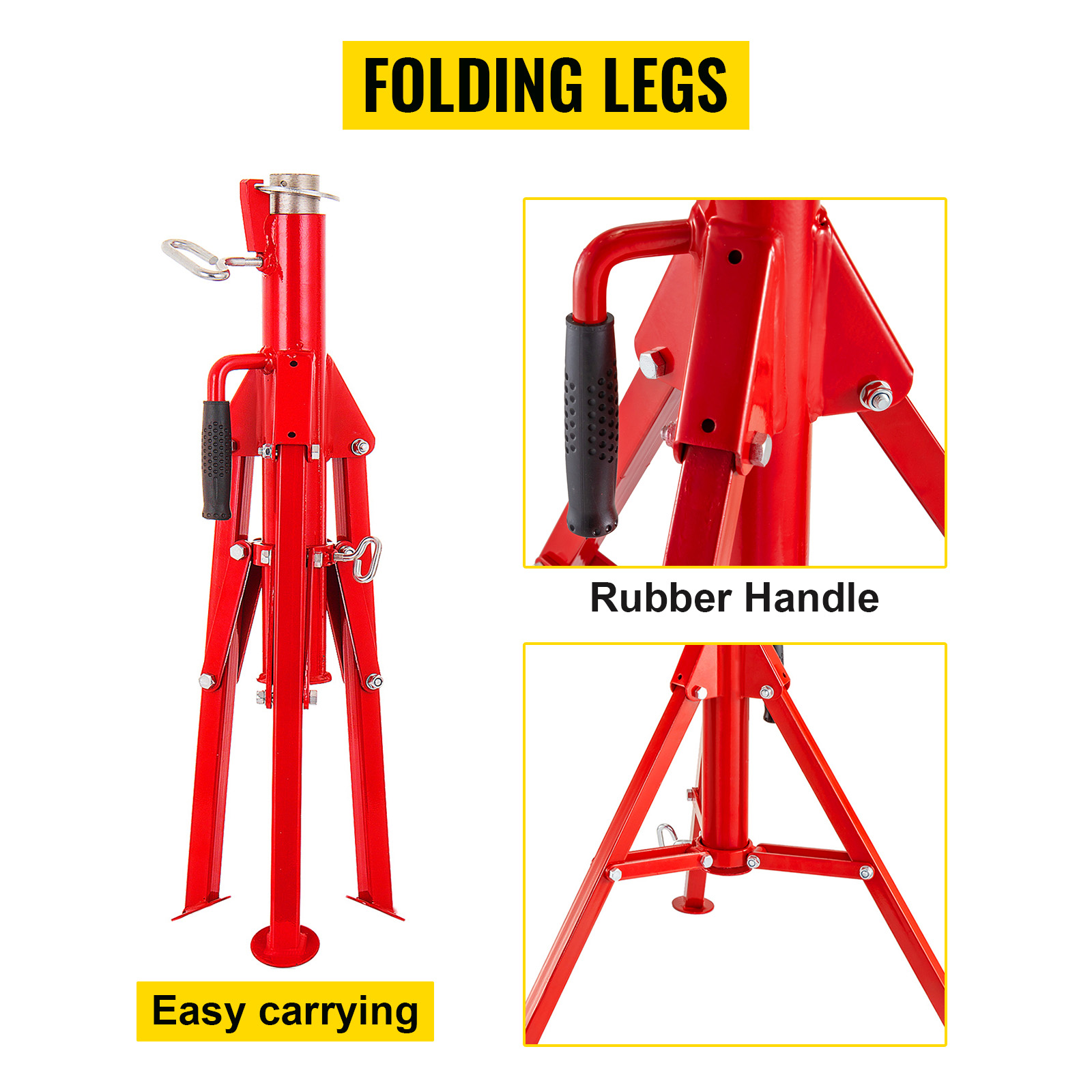 Mophorn V Head Pipe Stand, Adjustable Height 28-52 inch, 4500lbs/2 Tons ...