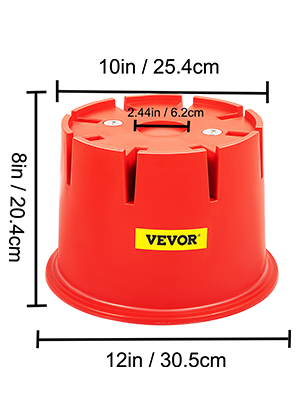 VEVOR Trailer Jack Block with Magnets, 6500 Capacity, 6-Pack HDPE RV ...