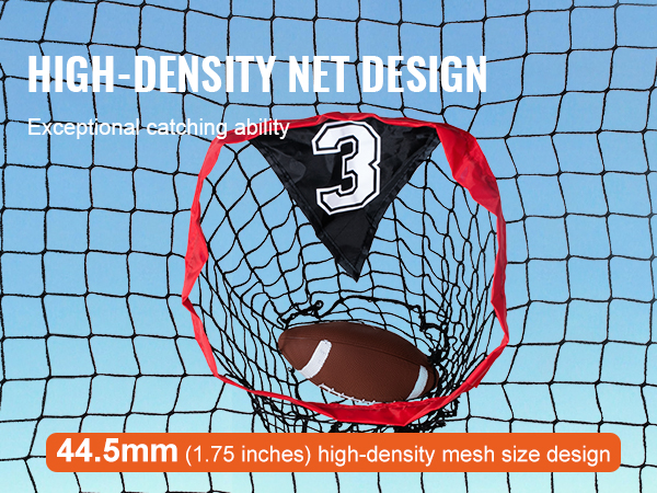 VEVOR 8 x 8 ft Football Trainer Throwing Net, Training Throwing Target ...