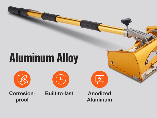 VEVOR Drywall Flat Box Handle, 40''-64'', Anodized Aluminum Flat ...