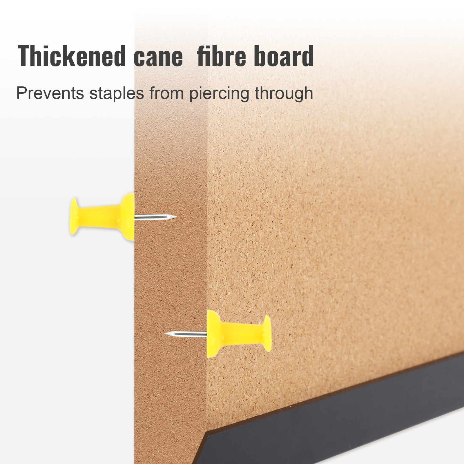 VEVOR Cork Board, 36x24 inches Bulletin Board with MDF Sticker Frame ...