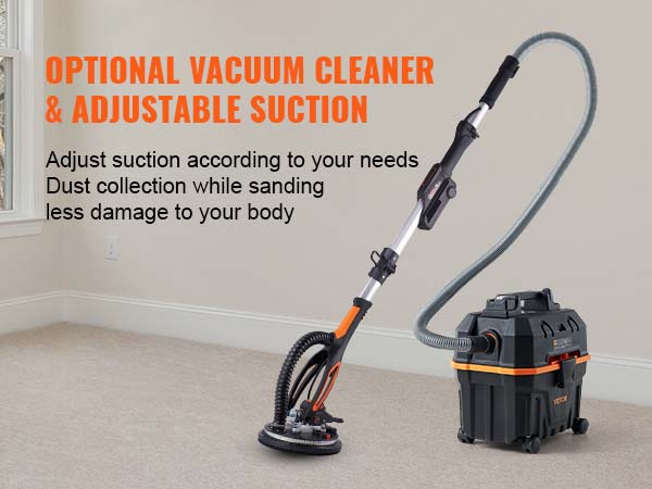VEVOR Drywall Sander, 800W Brushless Motor Electric Sander, Variable ...