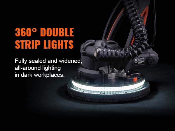 VEVOR Drywall Sander, 900W Electric Sander with 12 Sanding Discs ...