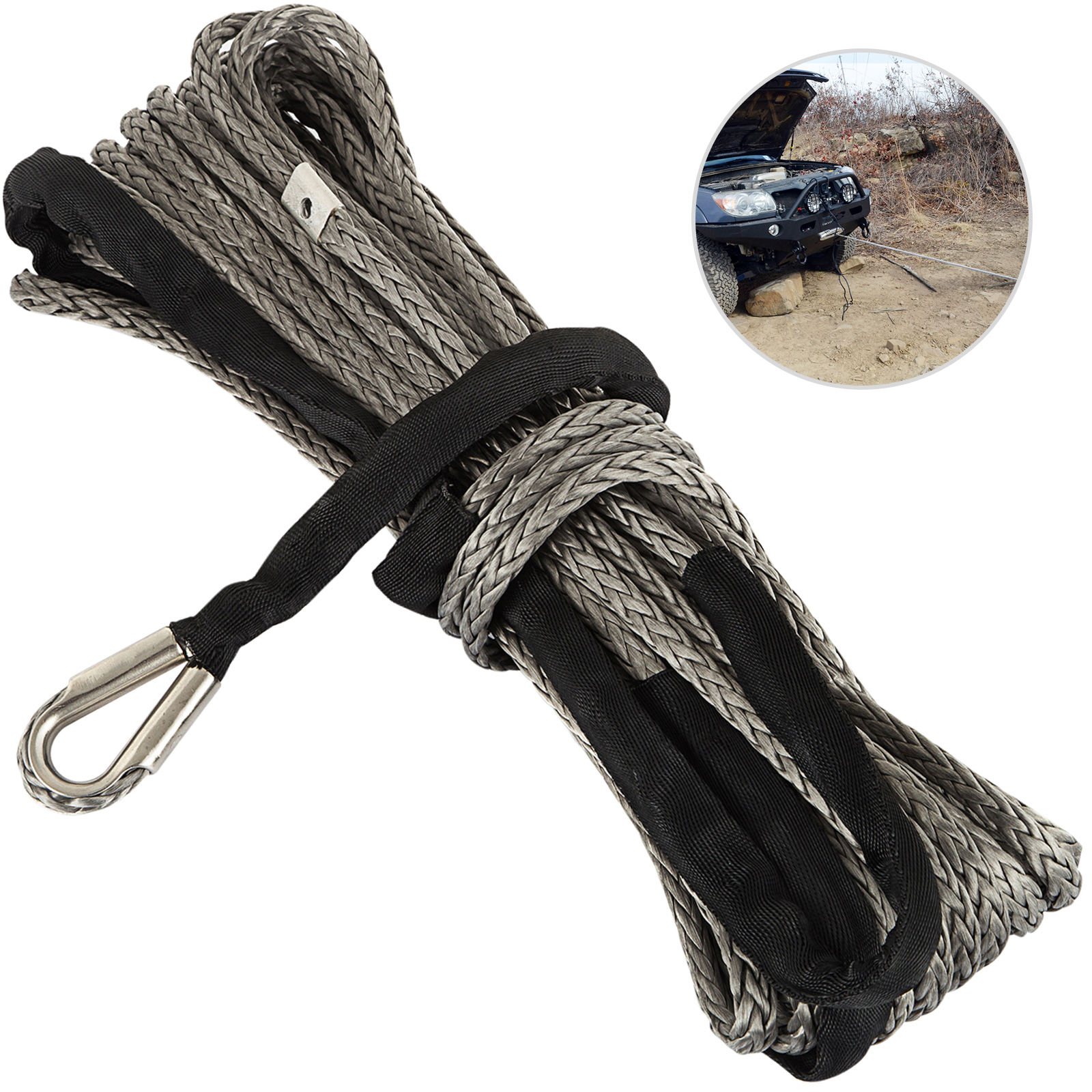 VEVOR VEVOR 82000kg Winch Rope Line Cable Plow Lift Rope 10mm X 45M | VEVOR AU