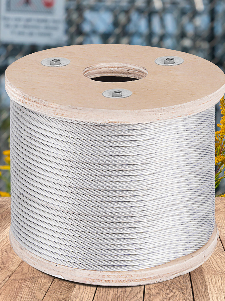 Cable Railing T304 Stainless Steel Cable Wire Rope Strand, 1/4, 7x19 ...