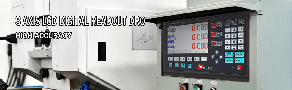 VEVOR Digital Readout Mill, 3 Axis, Precision DRO Display Linear Scale Encoder, 0.2μm Resolution ...