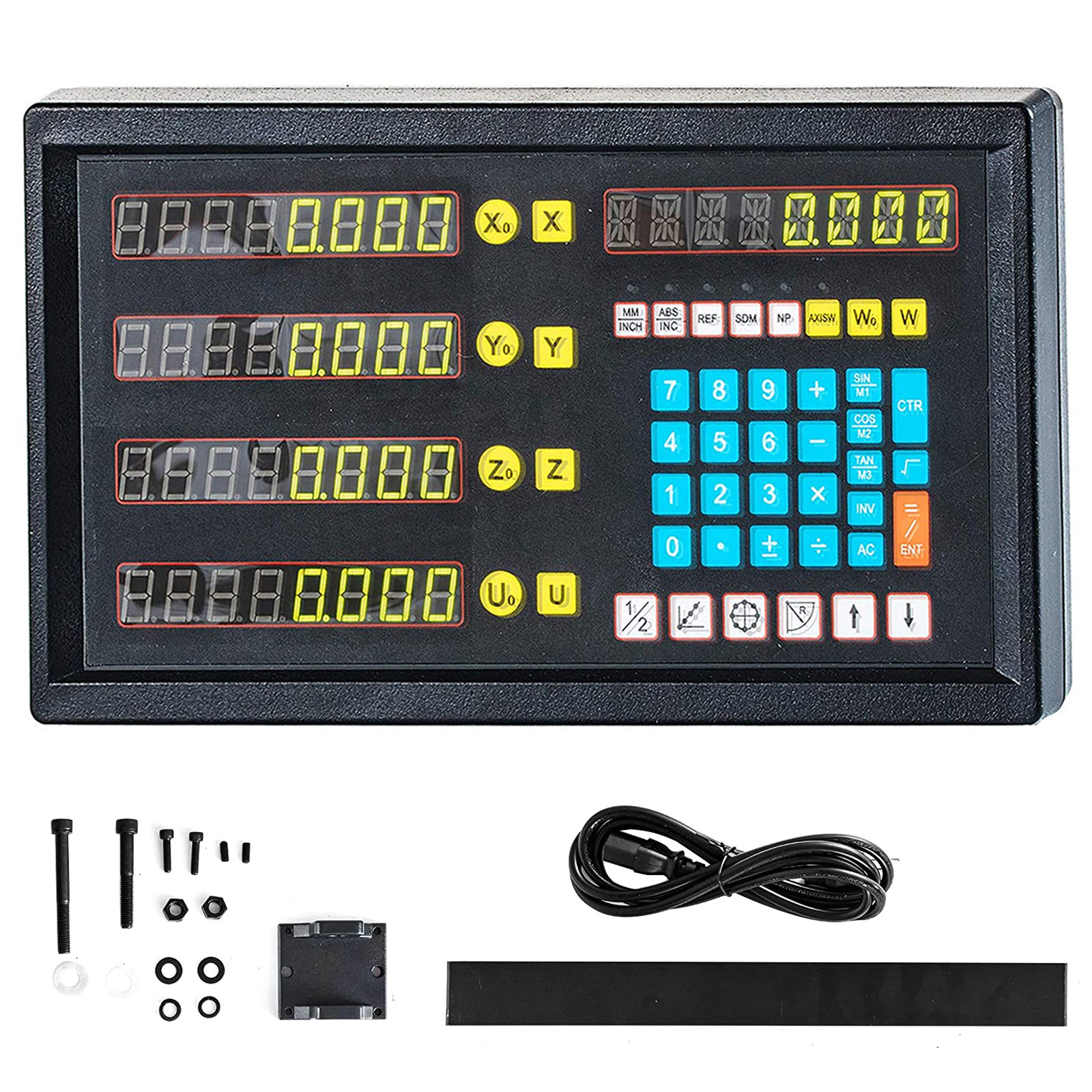 5 Axis Digital Readout Mill, Linear Encoder, LED Screen, DRO for ...