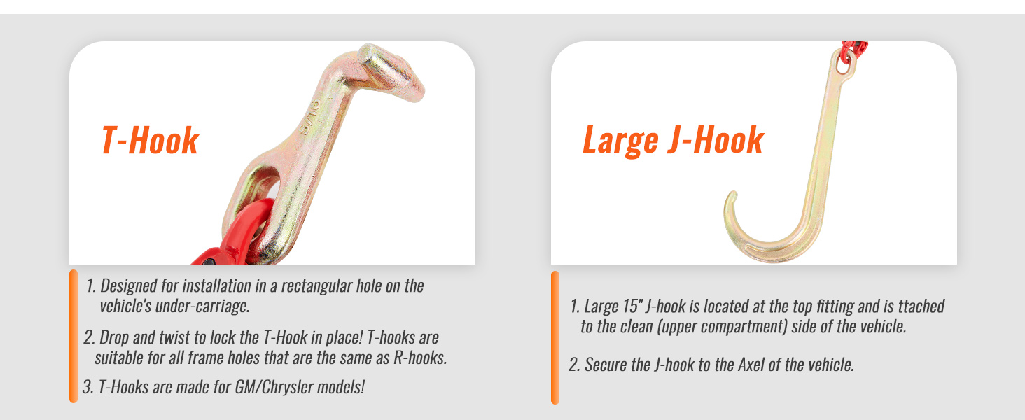 VEVOR V-Chain Bridle, 9620 lbs Working Load Limit, 5/16'' x 3' G80 Tow ...