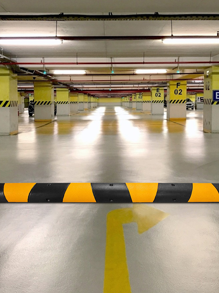 VEVOR 2pcs 6 Feet Rubber Speed Bump Driveway Modular Heavy Duty Speed ...