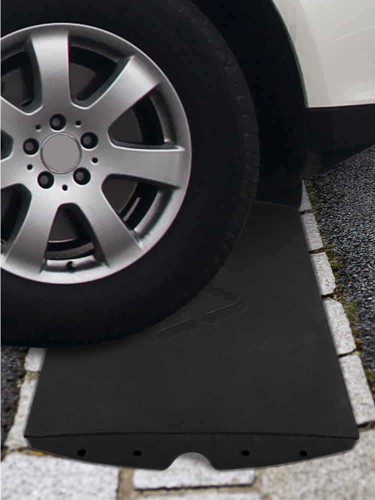 VEVOR Curb Ramp, 1 Pack Rubber Driveway Ramps, Heavy Duty 32000 lbs ...