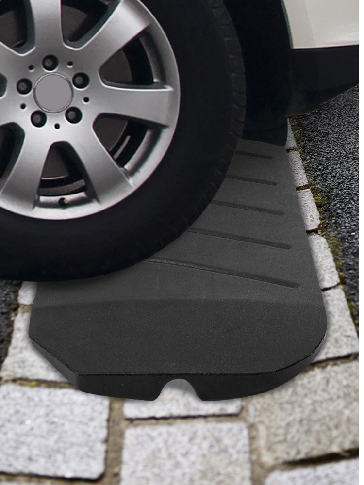 VEVOR Curb Ramp, 5 Pack Rubber Driveway Ramps, Heavy Duty 32000 lbs ...