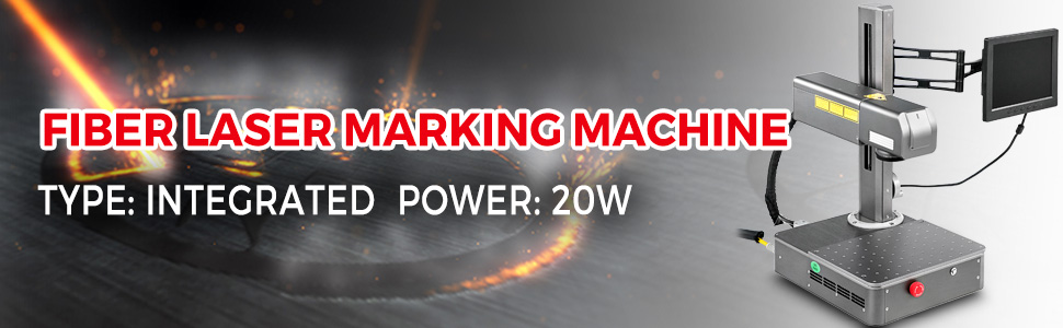 20w Fiber Laser Engraver Optical Fiber Marking Machine Integrated With ...