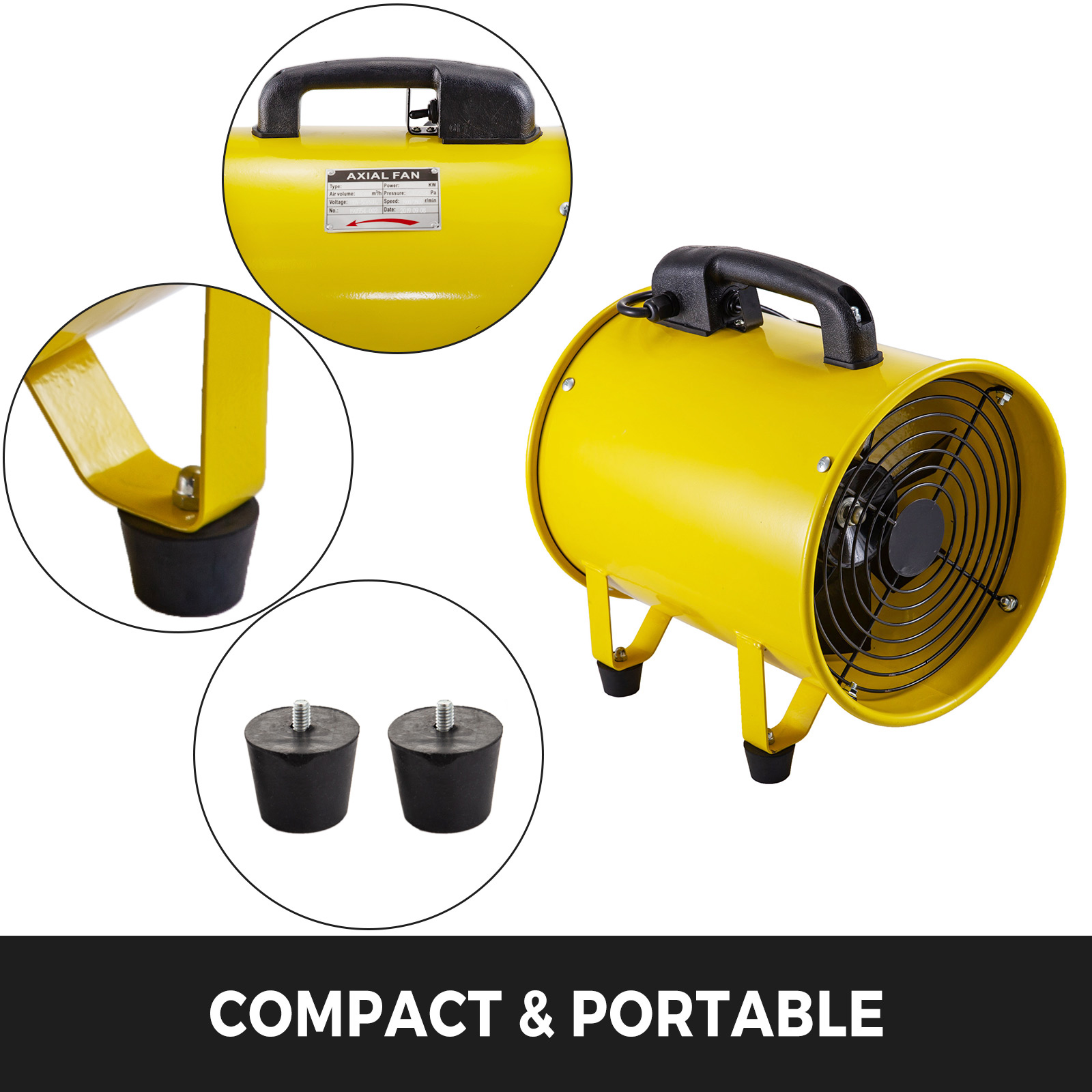 10" Extractor Fan Blower Portable Ventilator Industrial Air Double ...