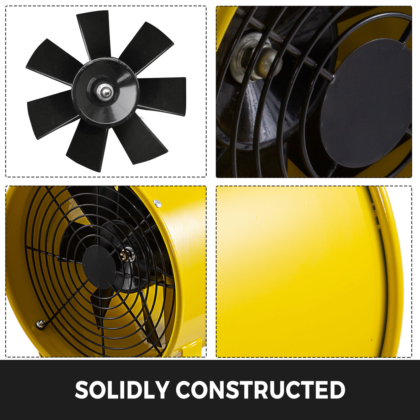 8" Extractor Fan Blower Portable Ventilator Industrial Air Double Speed ...