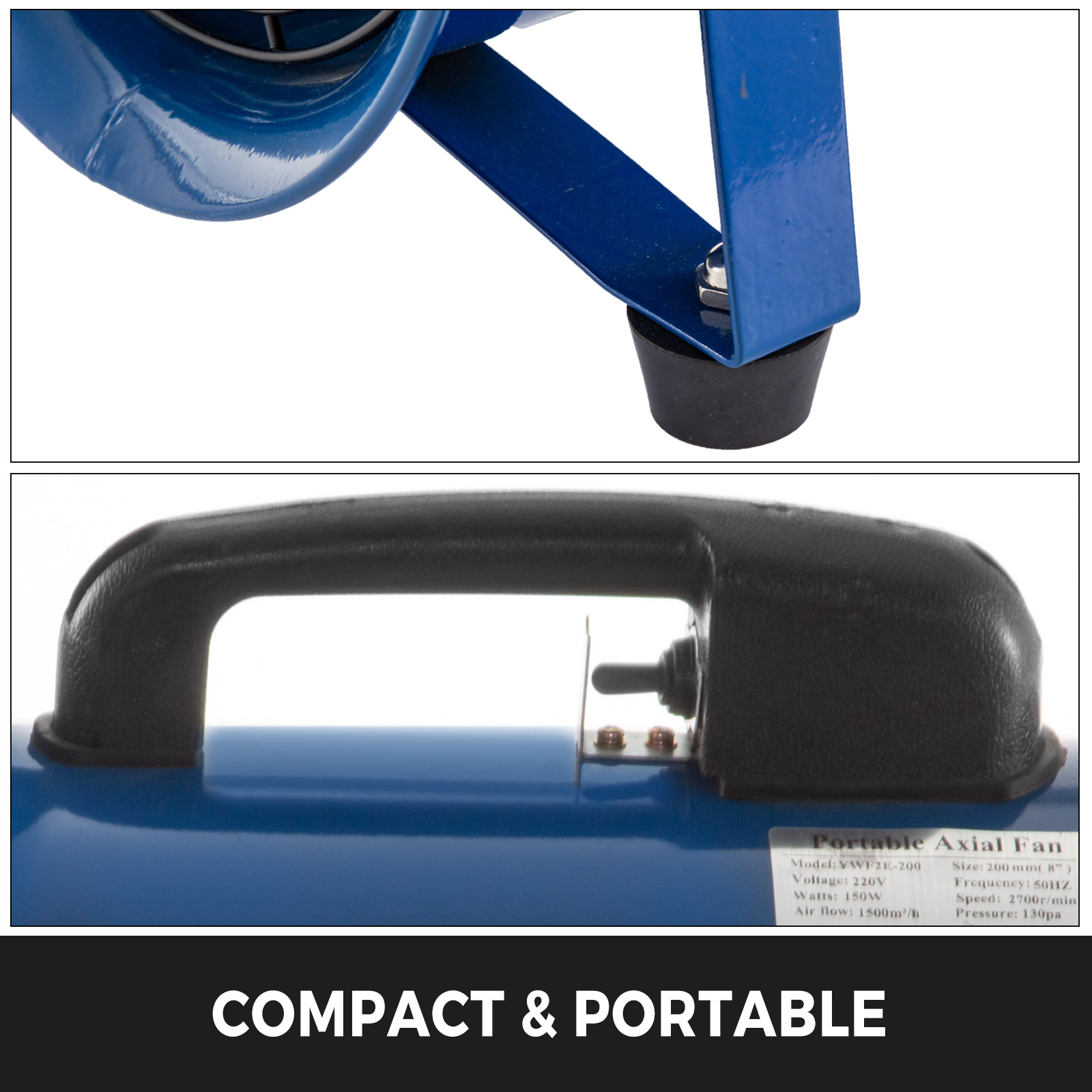 Cylinder Fan Crawl Space Ventilation Fan Blower Fan Extractor Fan ...