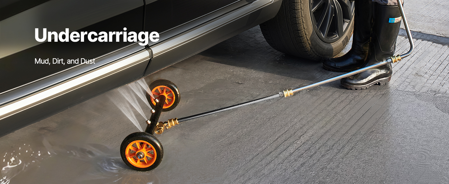 VEVOR 16" Pressure Washer Undercarriage Cleaner with 2 Wheels 2 ...