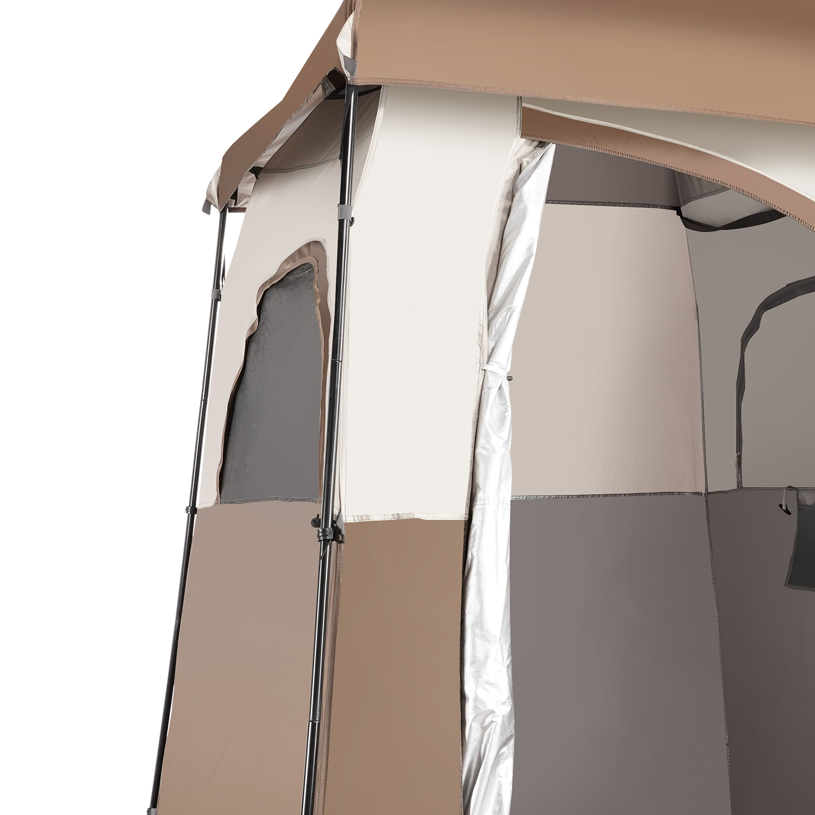 VEVOR Camping Shower Tent, 66" x 66" x 87" 1 Room Oversize Outdoor ...