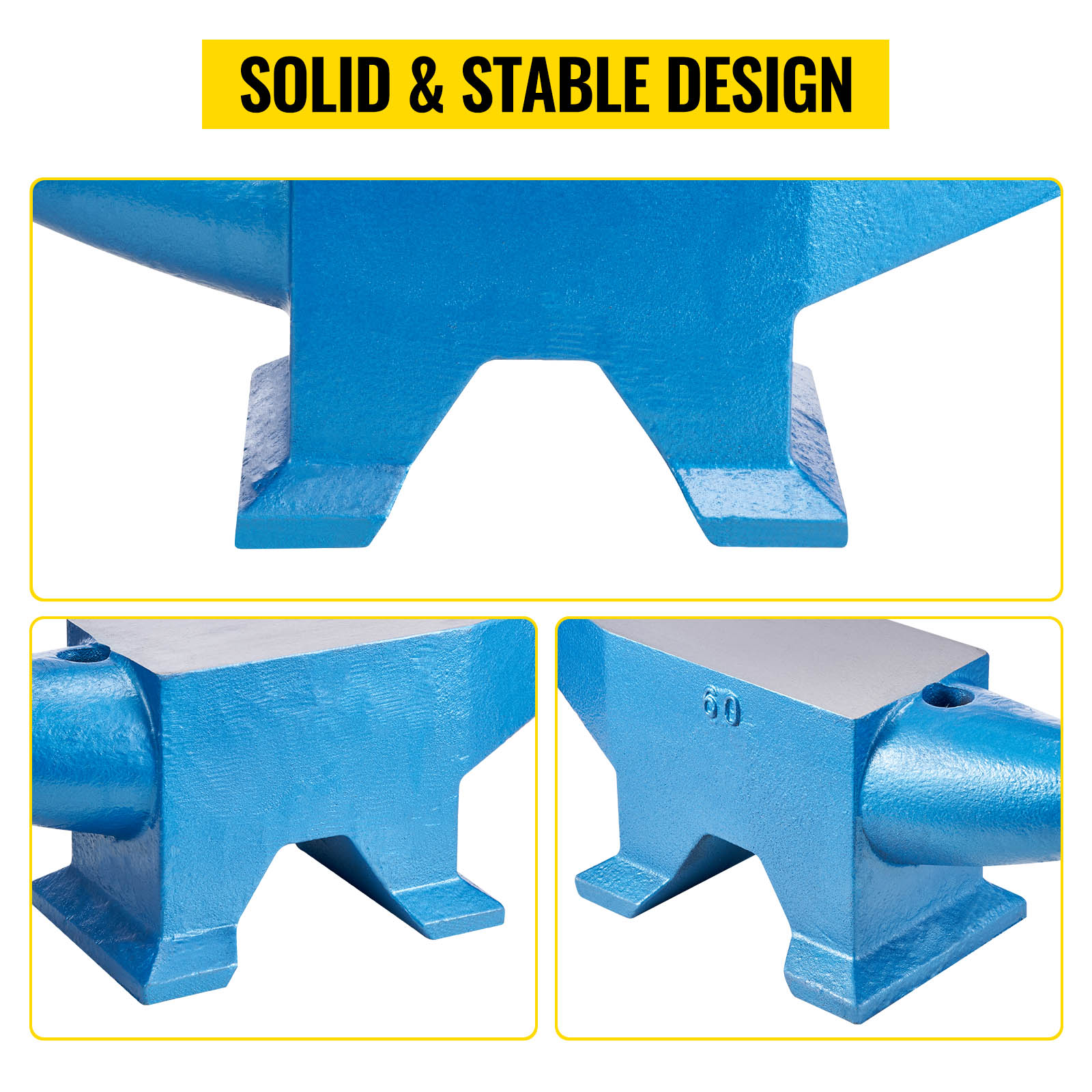 Mophorn Single Horn Anvil 132Lbs Cast Steel Blacksmith Anvil Forge ...