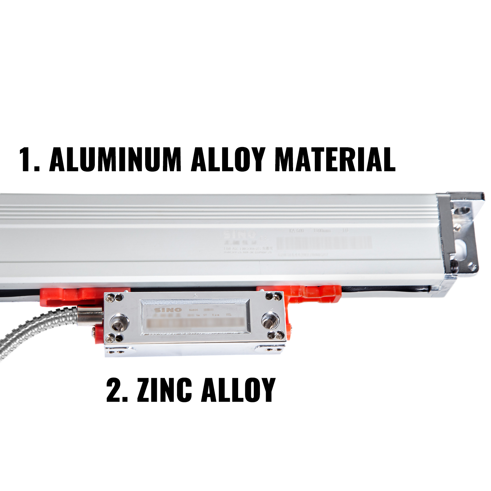 Vevor Precision Linear Scale Linear Glass Scale 1700mm Dro Lathe ...