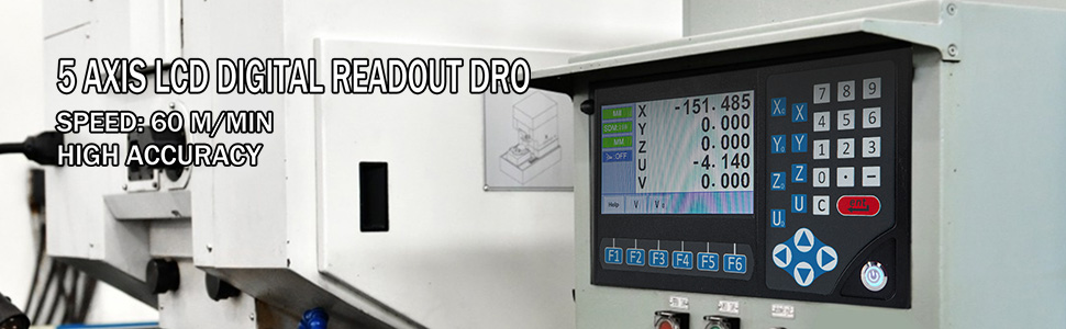 Vevor Lettura Digitale 5 Assi Display Digitale Schermo Lcd Dro Encoder Lineare | VEVOR IT