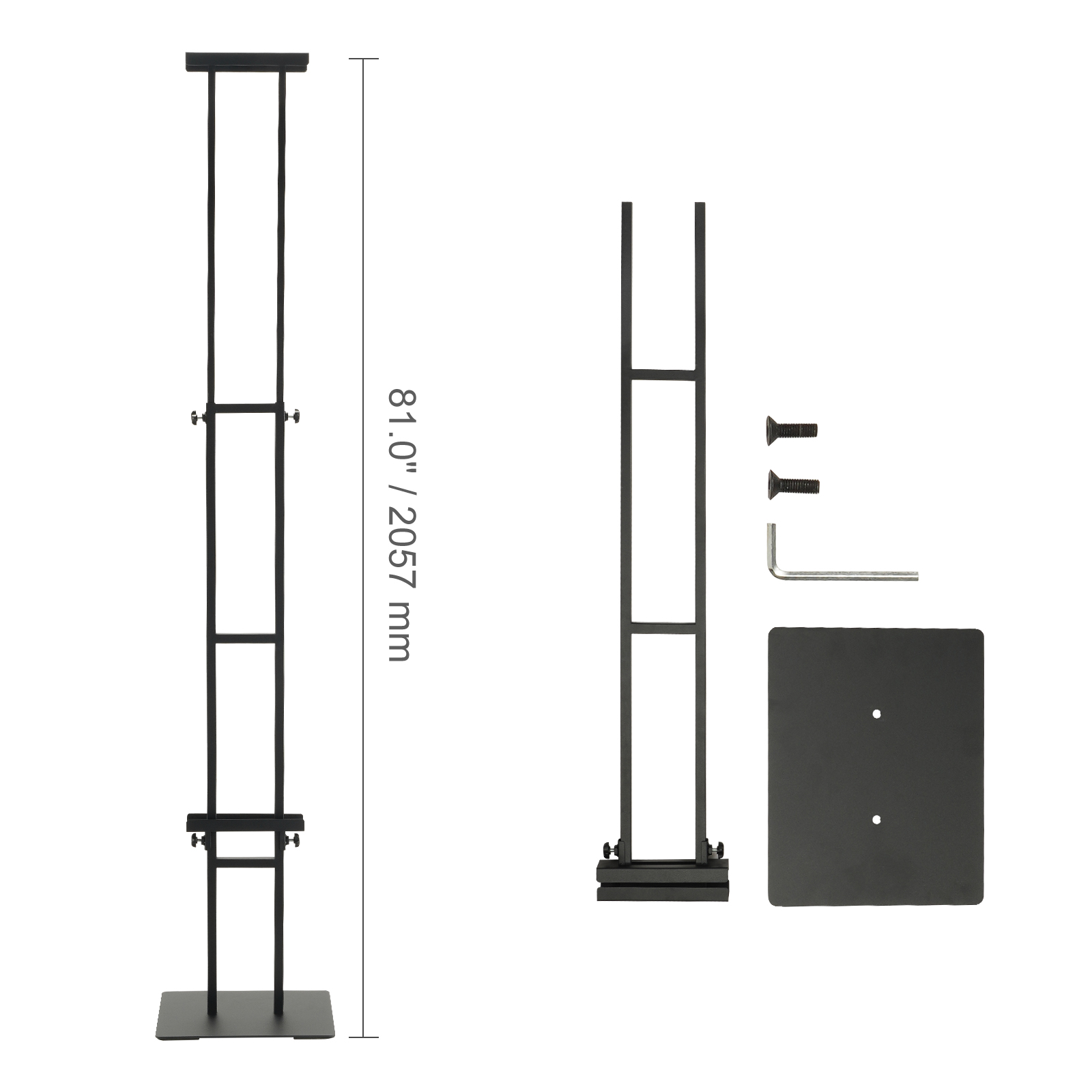 VEVOR Poster Stand, Adjustable Height Up to 75", Double-Sided Heavy ...