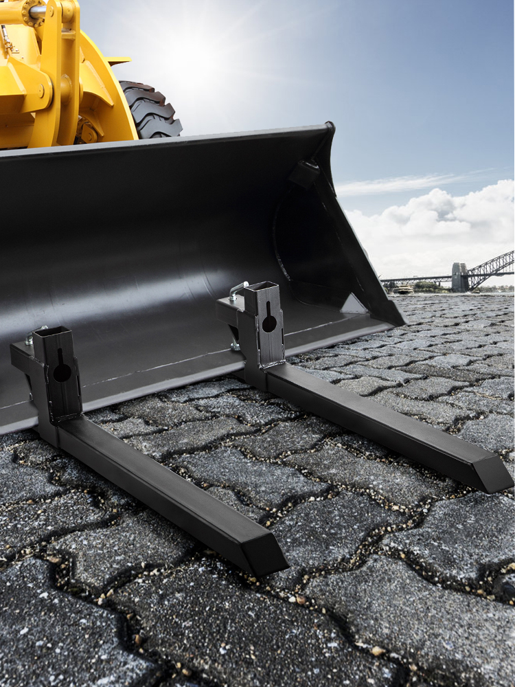 Clamp On Pallet Forks 30" 1500lbs Capacity Loader Bucket Skidsteer ...