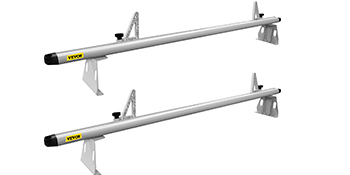 VEVOR Van Roof Ladder Rack, 2 Bars, 661 LBS Capacity, Heavy Duty ...