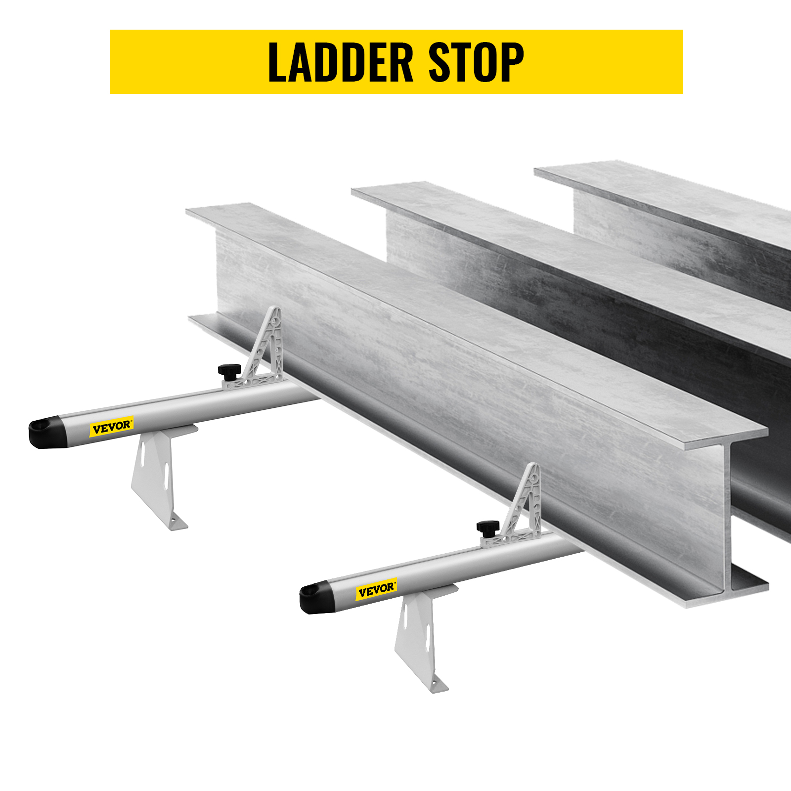 VEVOR Van Roof Ladder Rack, 2 Bars, 661 LBS Capacity, Heavy Duty ...