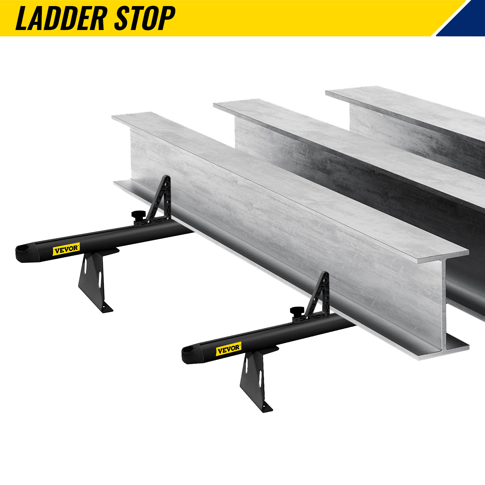 VEVOR Van Roof Ladder Rack, 2 Bars, 661 LBS Capacity, Heavy Duty ...