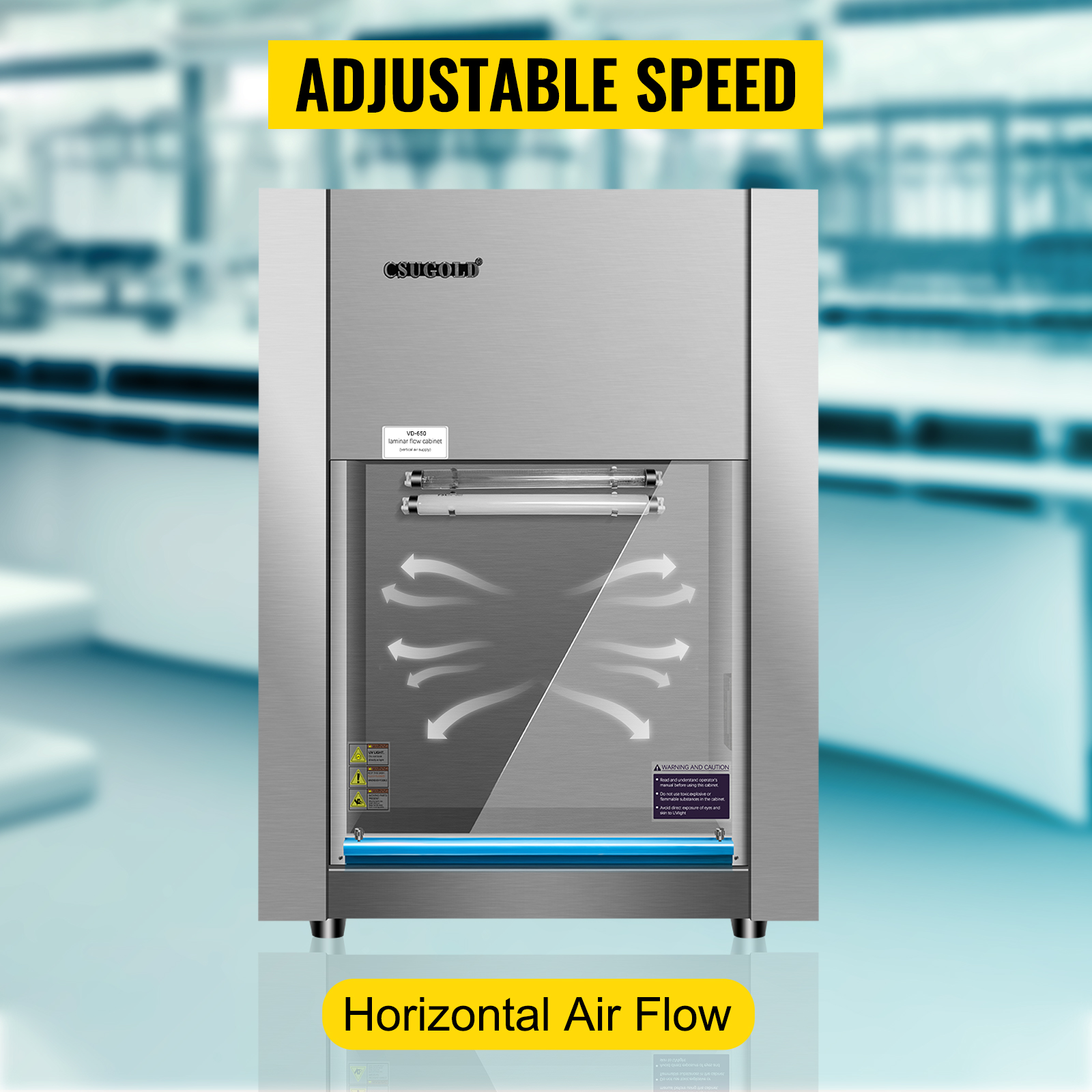 Flow Hood Workstation 2ft Wide Hd-650 Horizontal Laminar Flow Hood Air ...