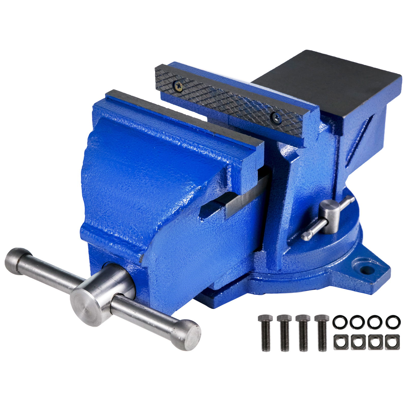 6'' Bench Vise 44lbs Light Duty Kn25 360 Swivel Multipurpose Clamping ...