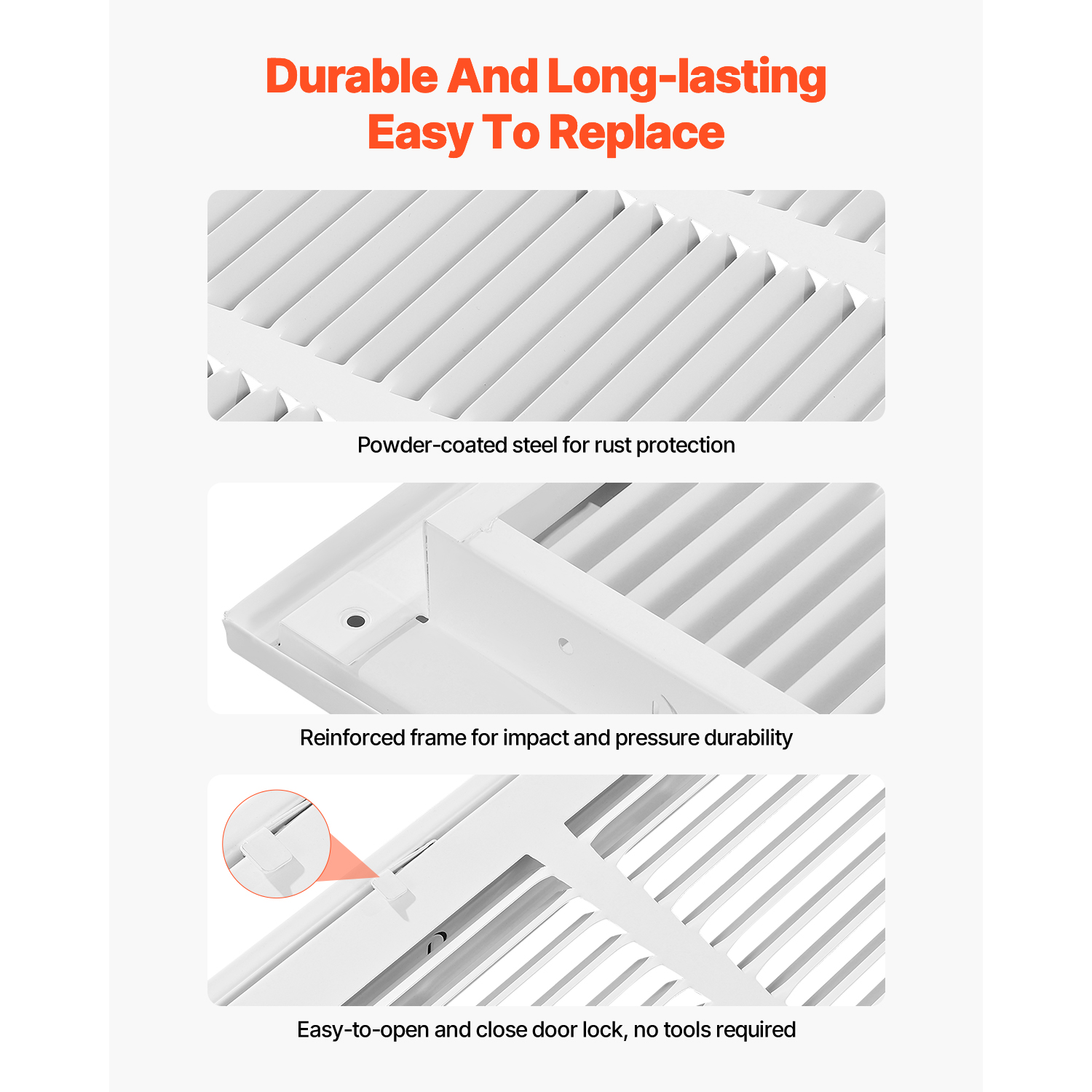Mophorn Return Air Filter Grille for 20 x 30 Inch Duct Opening, Filter ...