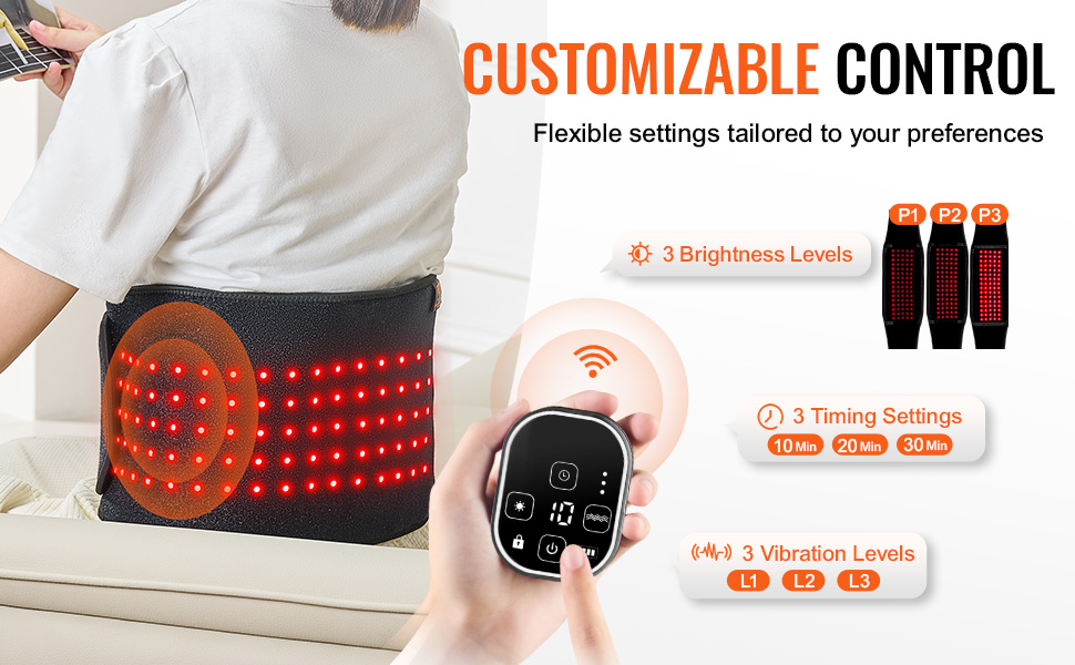 Red Light Therapy Belt for Waist Shoulder 660&850nm Light Therapy ...