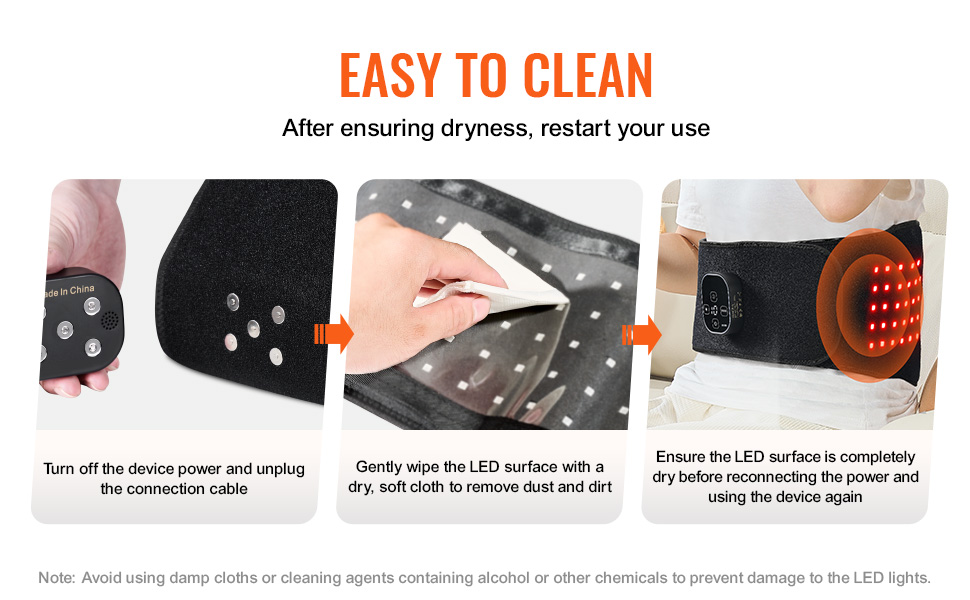 Red Light Therapy Belt for Waist Shoulder 660&850nm Light Therapy ...