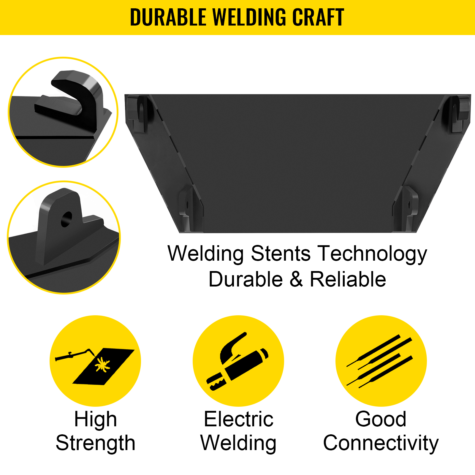 VEVOR Attachments Mount Plate 0.67" Thick Base Plate Skid Steer Plate ...