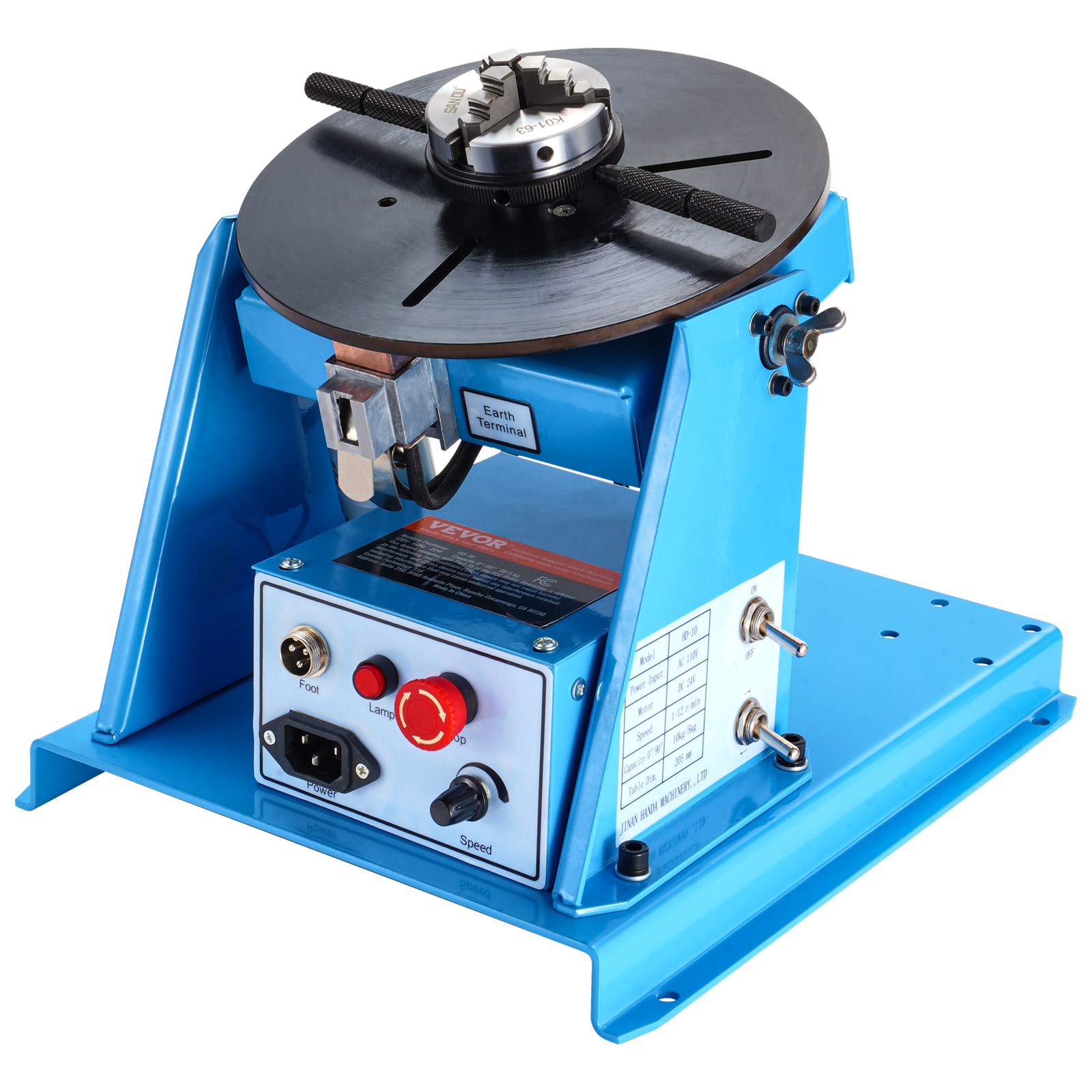VEVOR 50/1000/30/10KG Rotary Welding Positioner Positioning Turntable ...