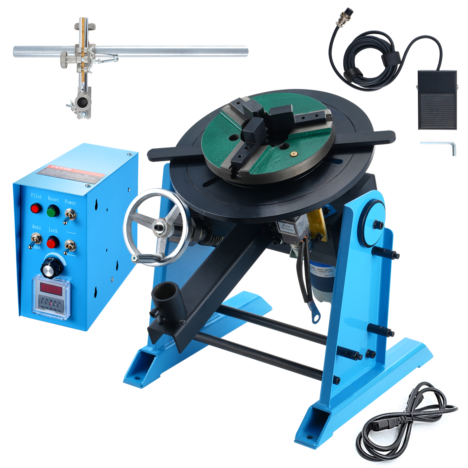 VEVOR 50/1000/30/10KG Rotary Welding Positioner Positioning Turntable ...