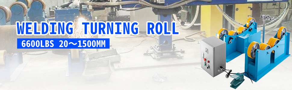3t Roll Welding Positioner Rotary Turning Positioner 6600lb Roller ...