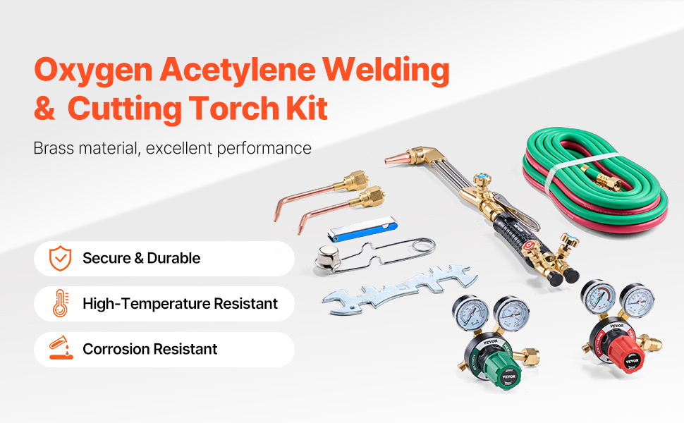 Oxygen Acetylene Torch Kit 12PCS Gas Welding Cutting Torch Kit 177 ...