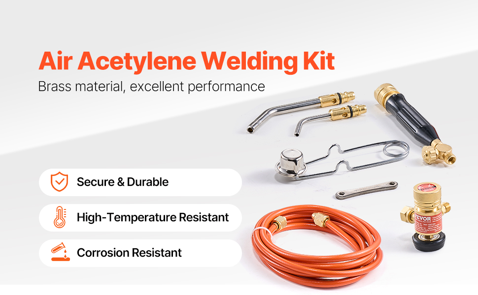 Air Acetylene Torch Kit Gas Torch and Welding Kit W/ Hose Regulator ...