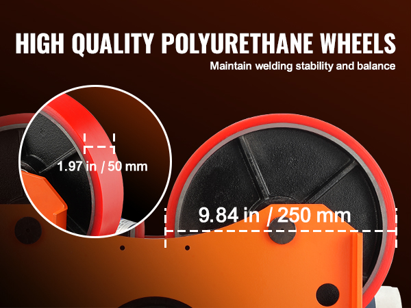 VEVOR 110V Turning Rolls Linkage Roller, 1000KG/2205LBS Loading Welding ...