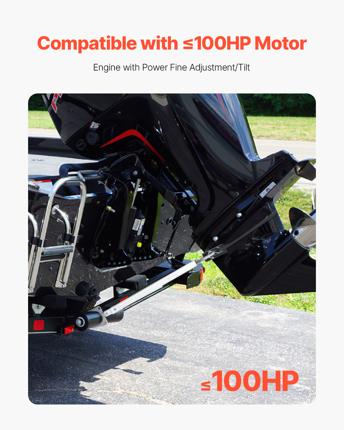 Mophorn Transom Saver, 24-36 in, Adjustable with Composite Head ...