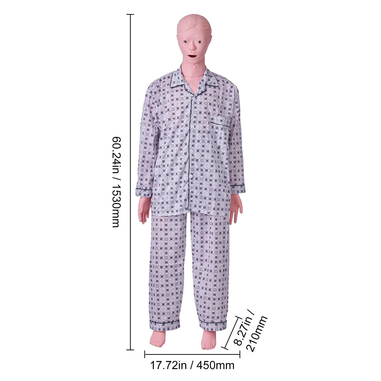 Mophorn Nursing Training Manikin, Male Life Size Demonstration Human ...