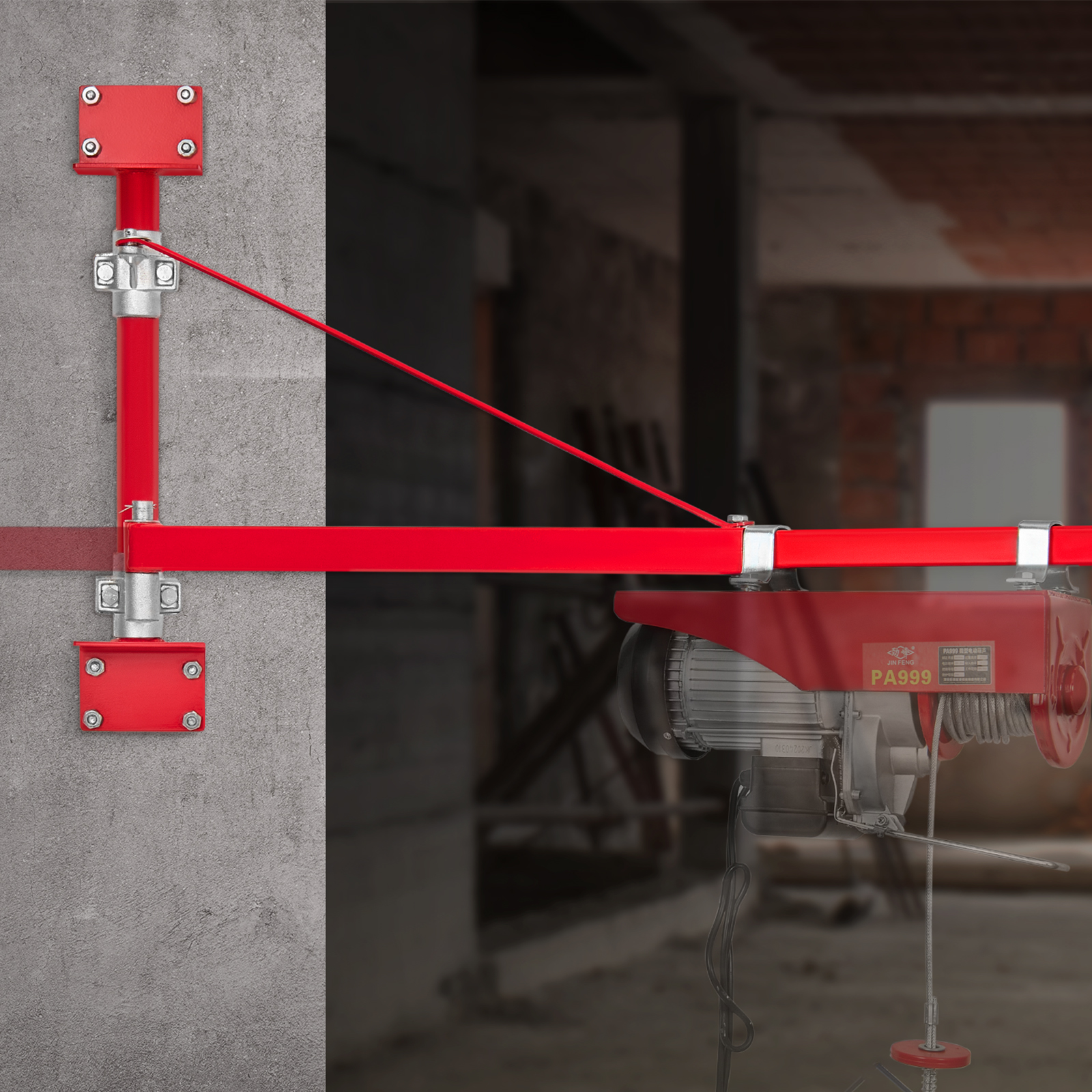 VEVOR Electric Hoist Support Arm Swinging Holder Scaffold Pole 1320 / ...