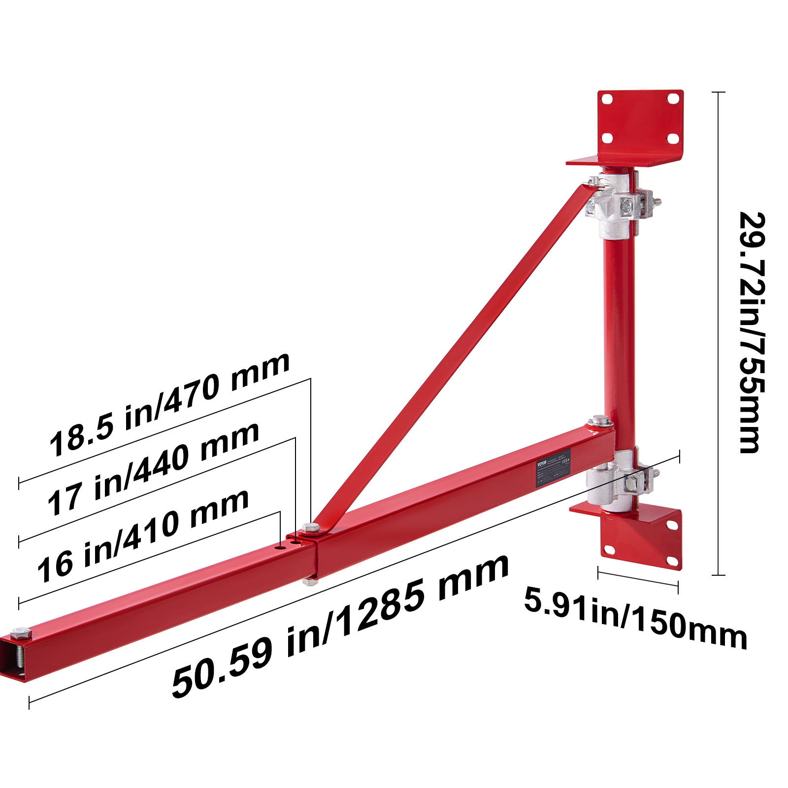 Mophorn Electric Hoist Support Arm, 660 lbs Max Load Capacity,Electric ...