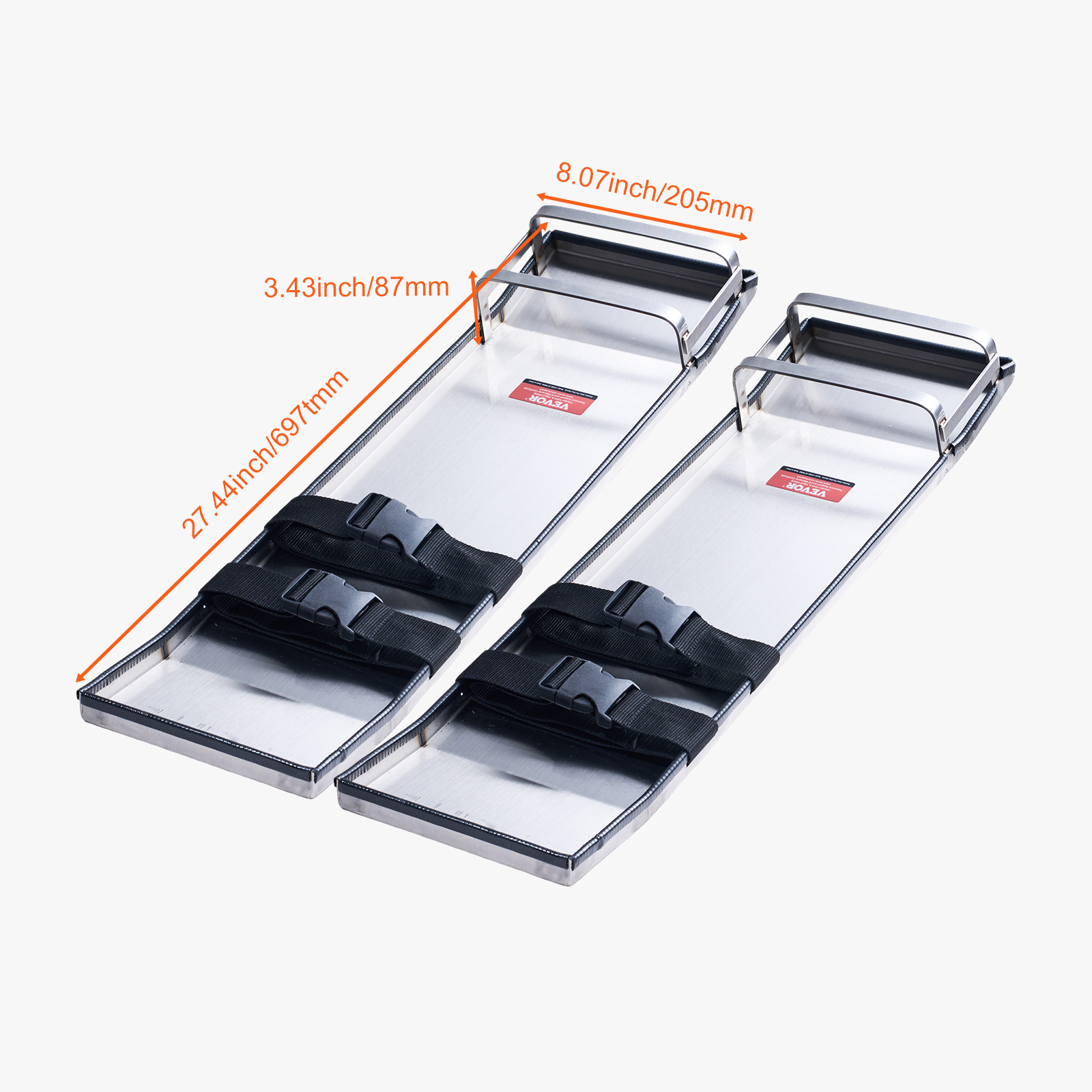 Mophorn Concrete Knee Boards Stainless Steel, 28'' x 8'' Concrete ...