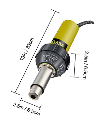 VEVOR Roofing Welder PVC Welding Gun 3 pcs 1000W 220V Hot Air Welding ...