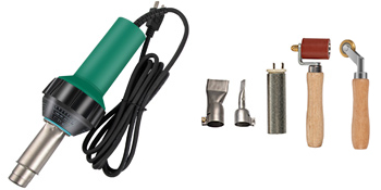 VEVOR Roofing Welder PVC Welding Gun 5 pcs 1600W 120V Hot Air Welding ...
